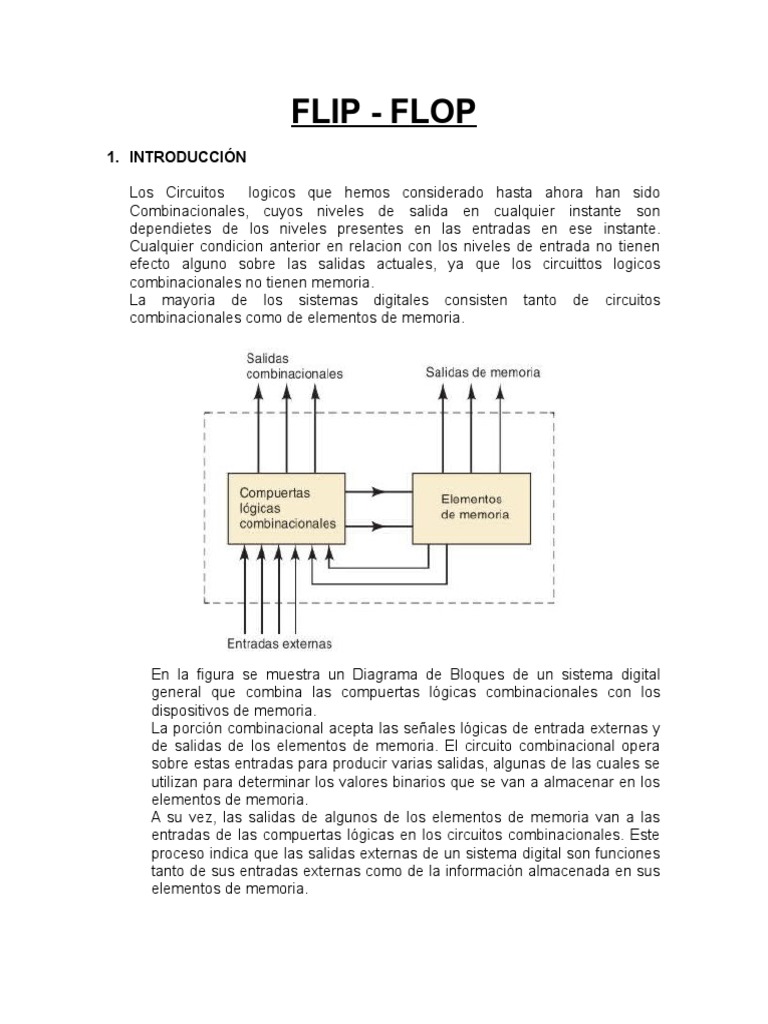 FLIP - FLOP | Circuitos electrónicos | Ingenieria Eléctrica