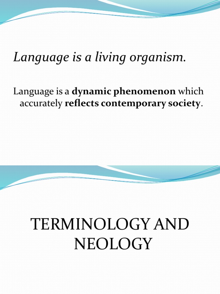 10 - Terminology and Neology | PDF | Linguistics | Lexicon