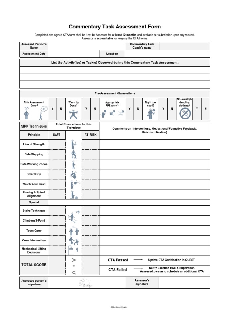 Commentary Task Assessment Form | PDF | Business