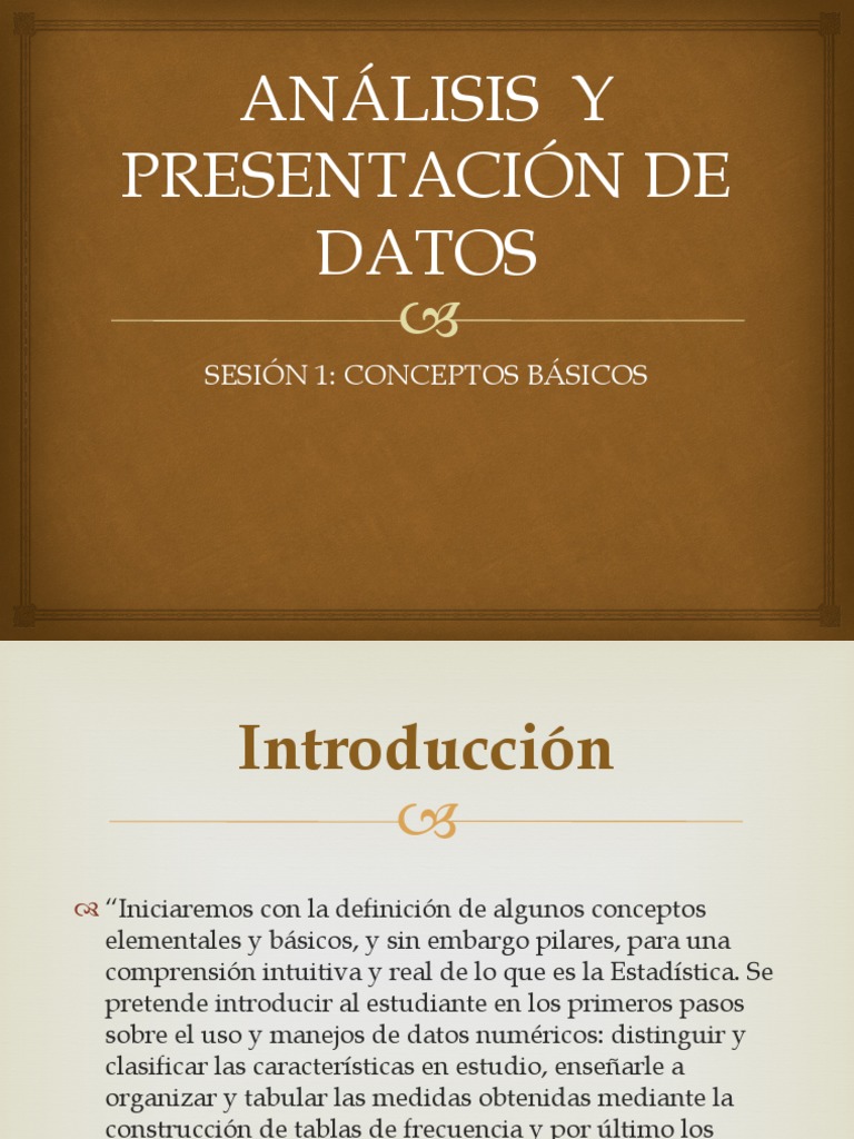 Análisis y Presentación de Datos - Sergio Nieto | PDF | Muestreo ...