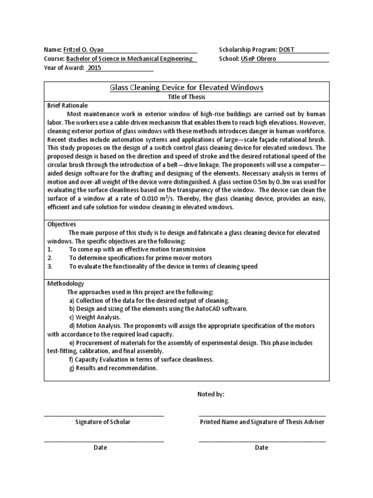 Thesis DOST | Download Free PDF | Machines | Automation