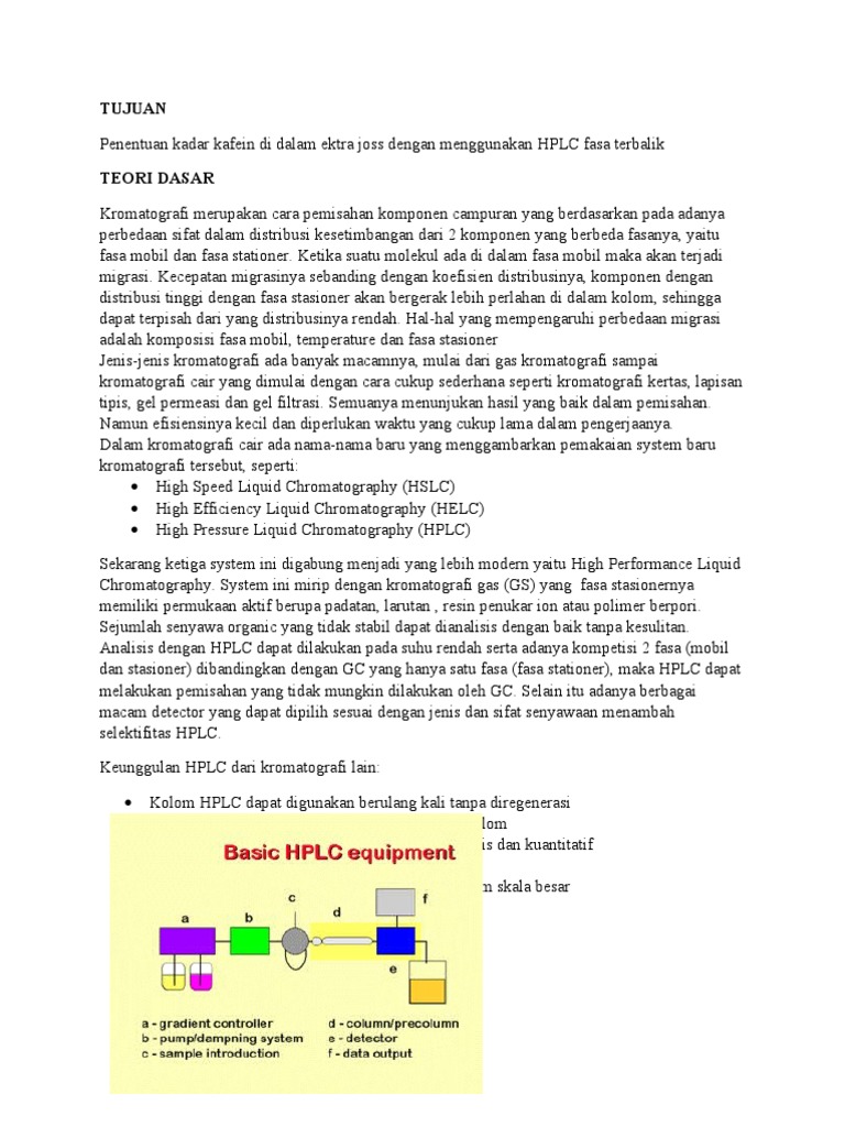 HPLC Report | PDF