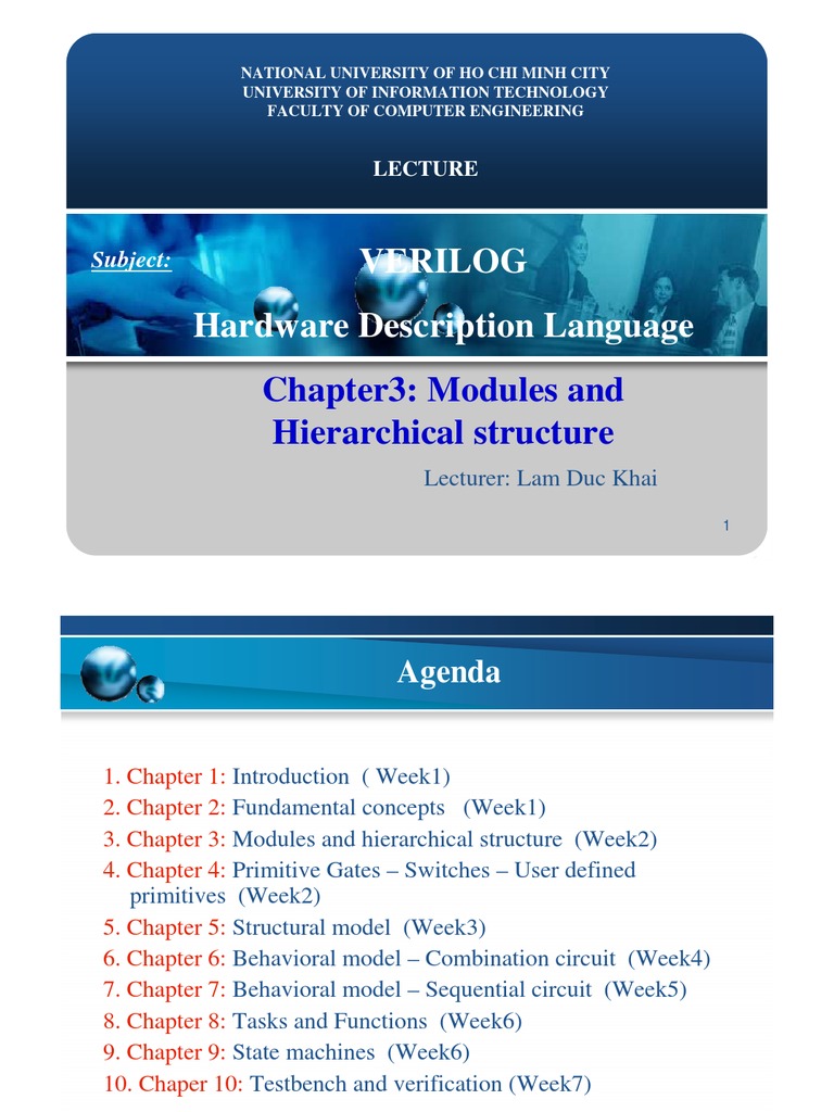 Verilog Chapter3 Module+and+Hierarchical+Structure | PDF | Hardware Description Language | Top ...