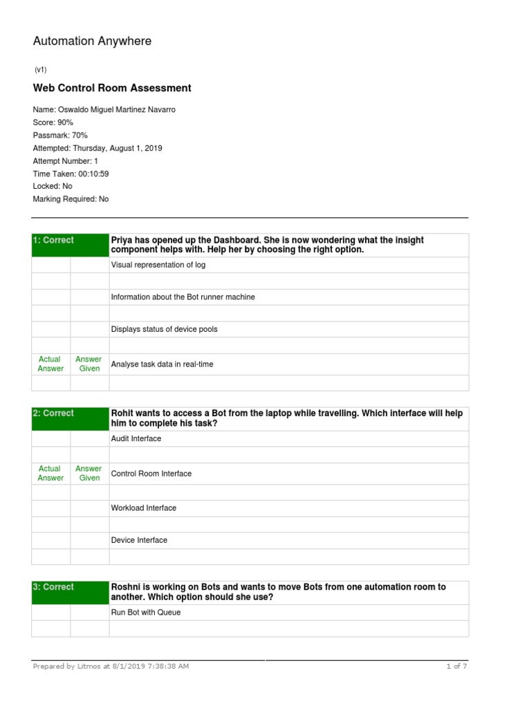 10 Web Control Room Assessment | PDF | Computer Architecture | System ...