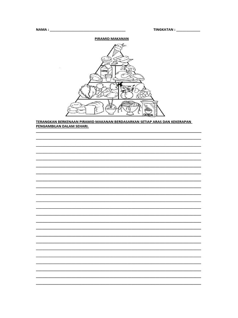 Latihan Piramid Makanan | PDF | Bisnis