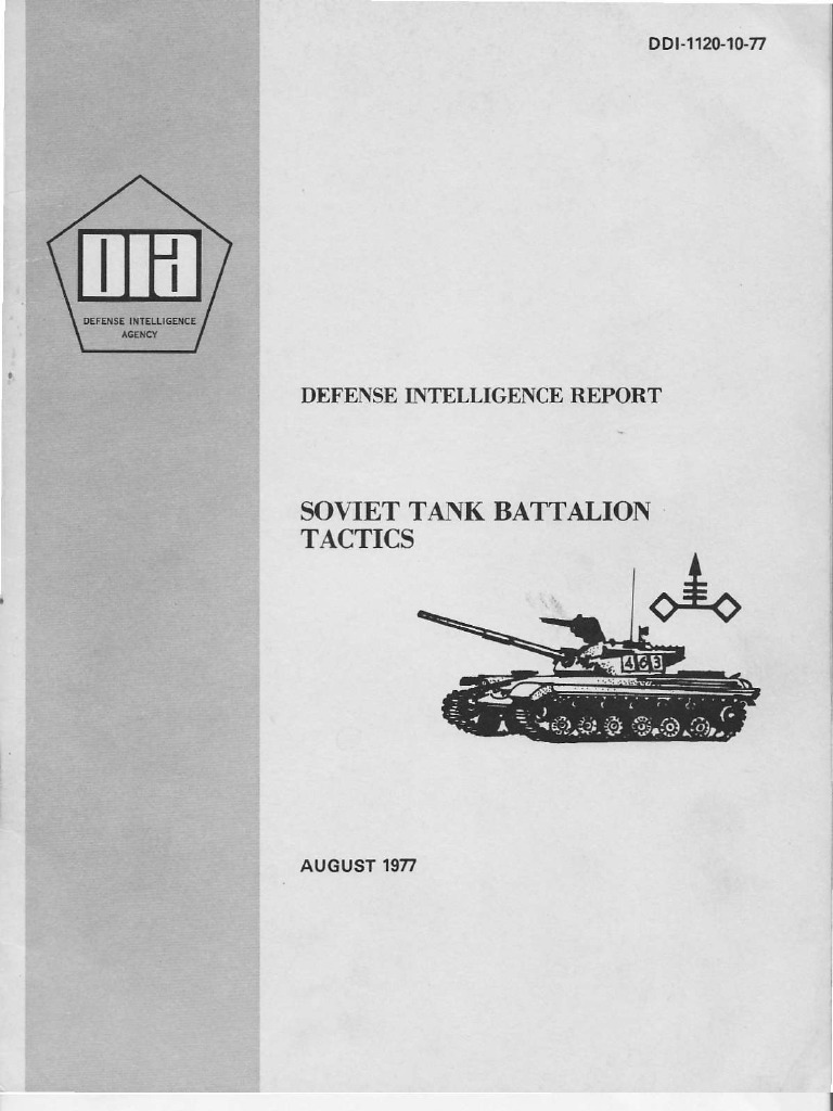Soviet Tank Battalion Tactics | Battalion | Regiment