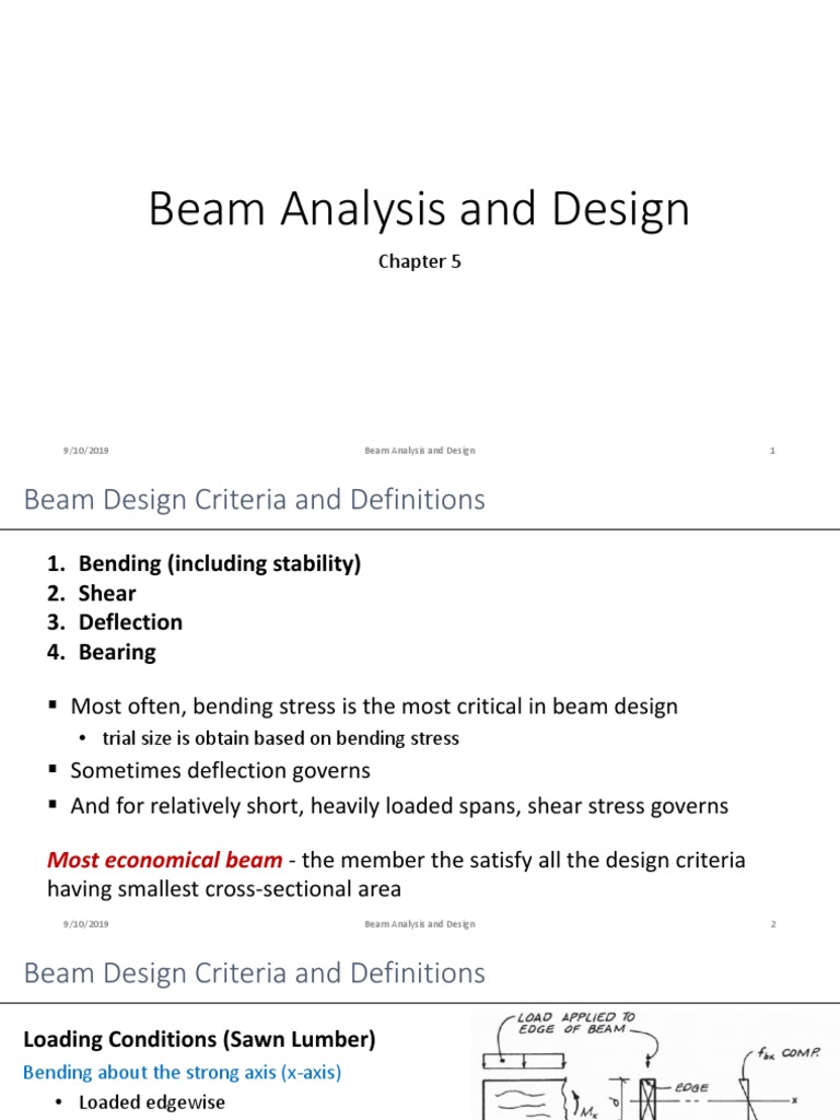 Chap 5. Beam Analysis and Design PDF | PDF | Bending | Beam (Structure)