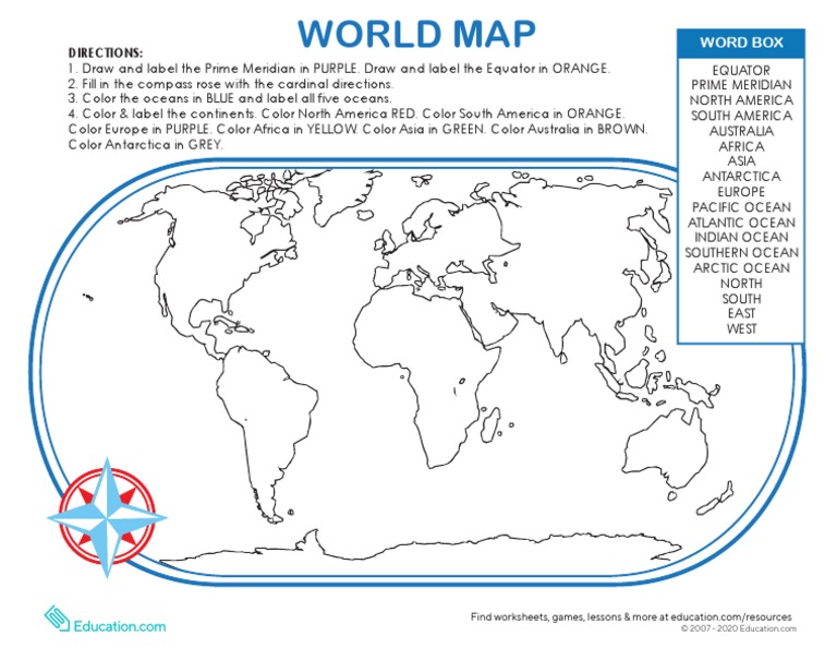 World Map Grade 8 | PDF | Geography | Earth Sciences