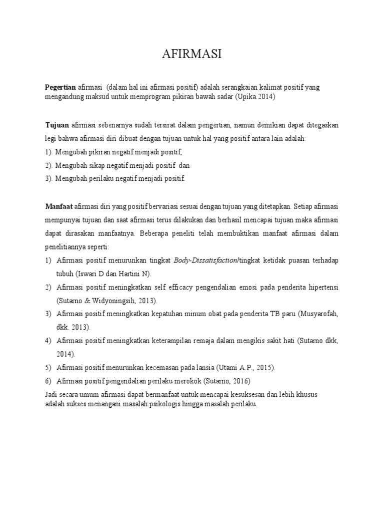 AFIRMASI | PDF