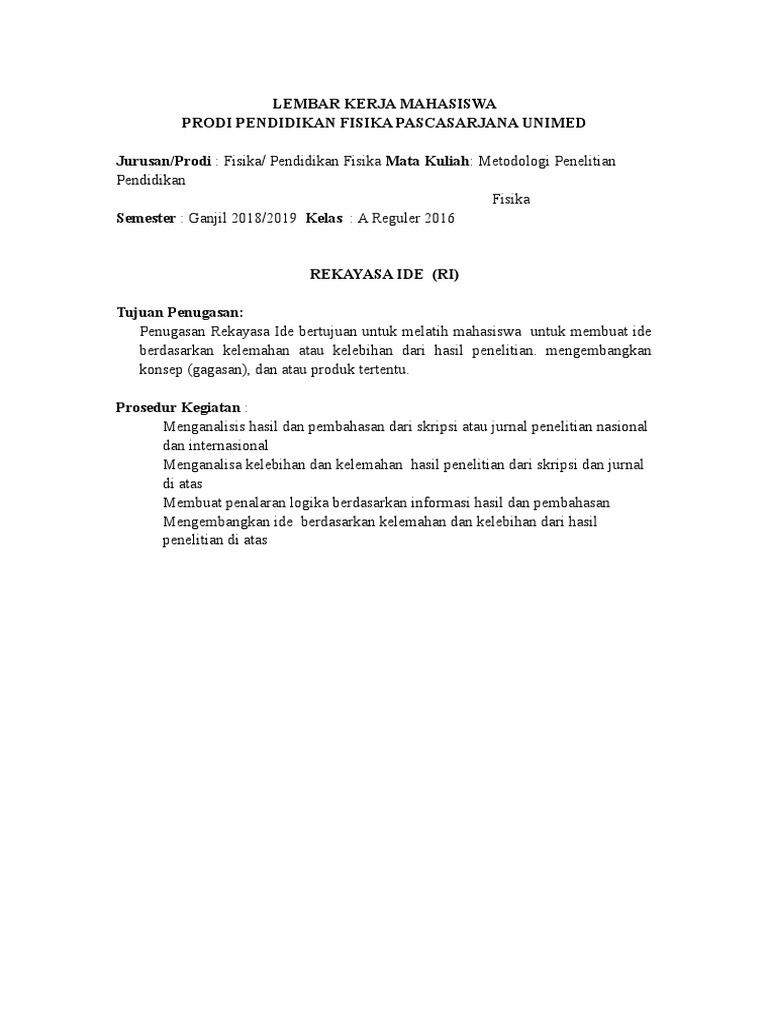 LKM Rekayasa Ide | PDF