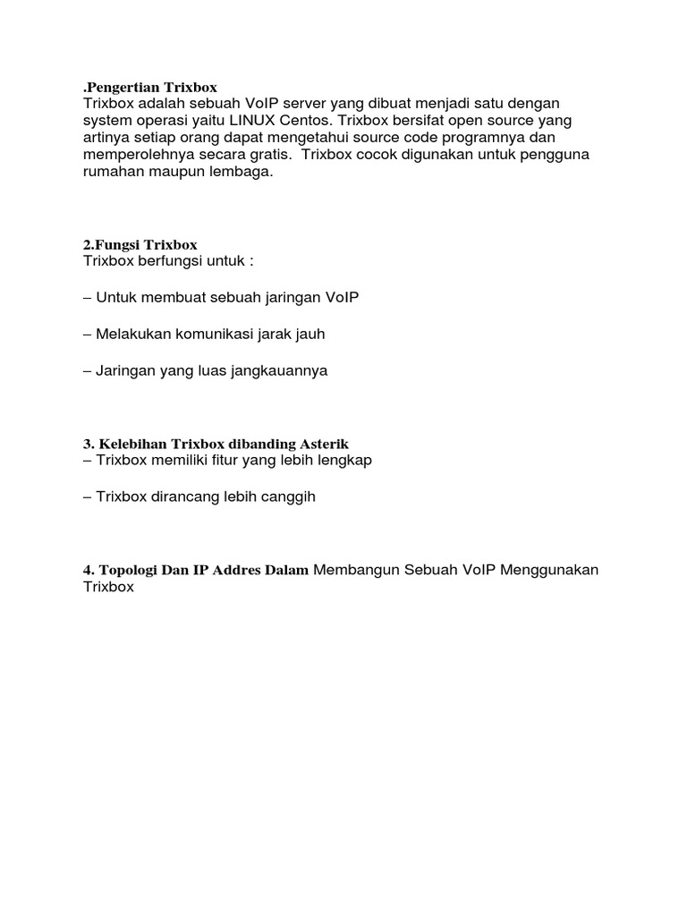 Panduan Trixbox untuk Pemula | PDF