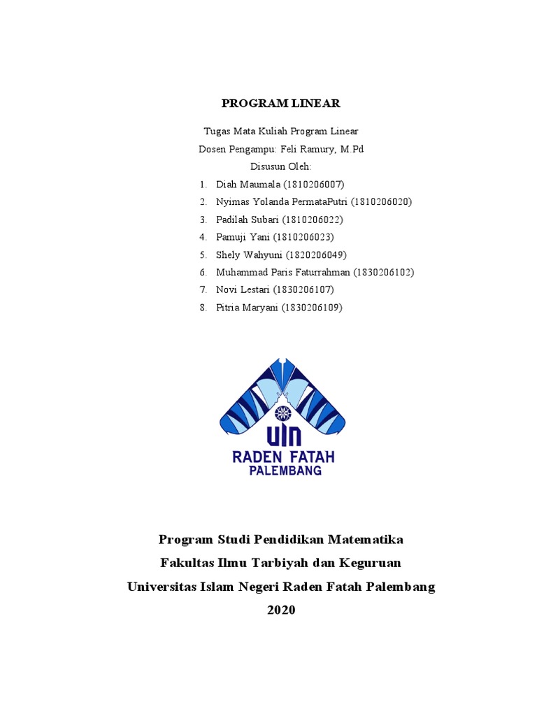 Makalah Program Linier | PDF
