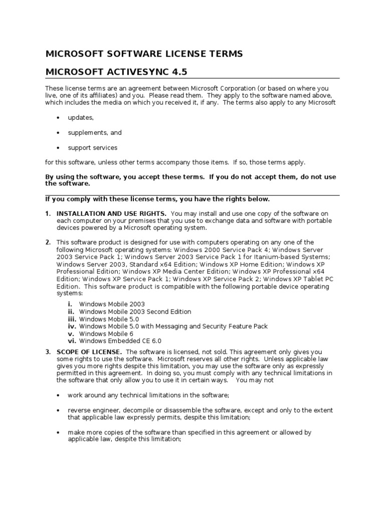 Eula | PDF | Business | Computers