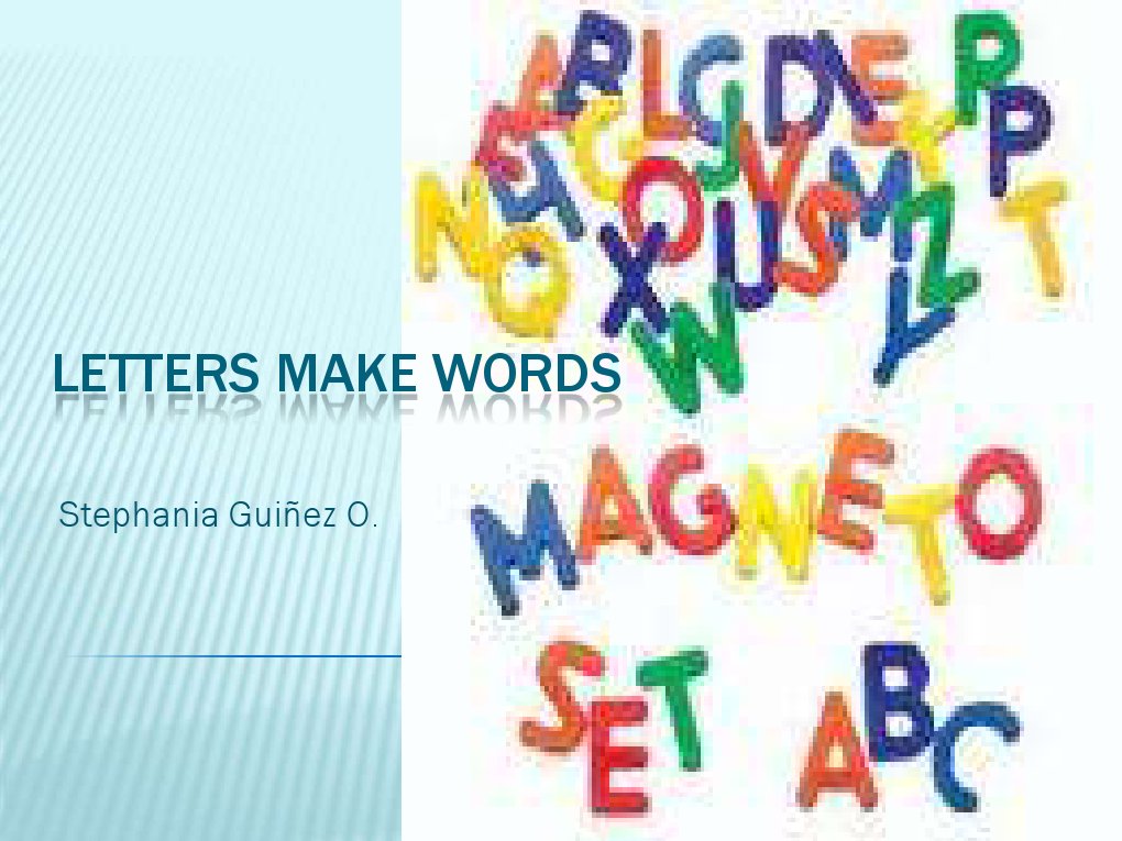 Teaching Kids to Build Words with Letters | PDF