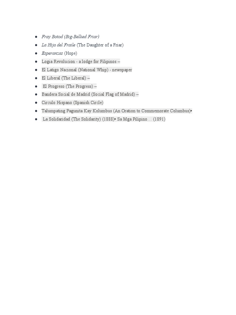 Fray Botod (Big-Bellied Friar) | PDF