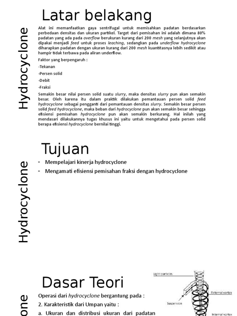 Mill Cyclone Antam | PDF