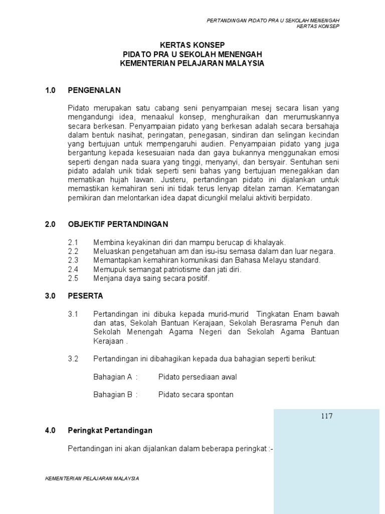 Kertas Konsep Pidato T6 | PDF