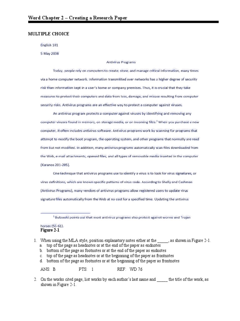 Word Chapter 2 | PDF | Note (Typography) | Citation