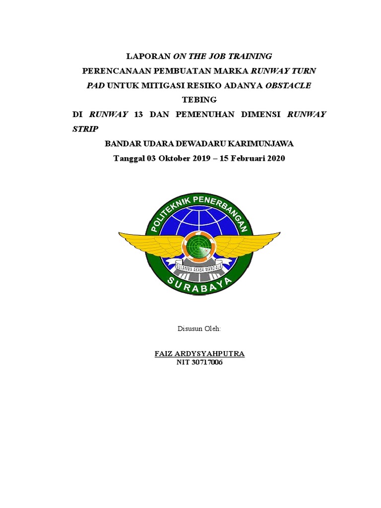 Perencanaan Marka Runway Dewadaru | PDF
