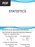 Stat & Prob Formula Sheet | PDF | Sample Size Determination | Standard ...