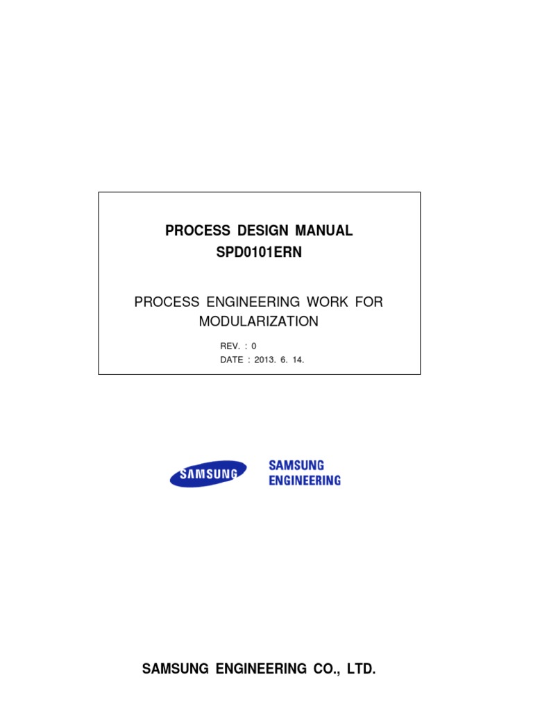 SPD0101ERN - 0 - Process Engineering Work For Modularization | PDF | Modular Programming ...