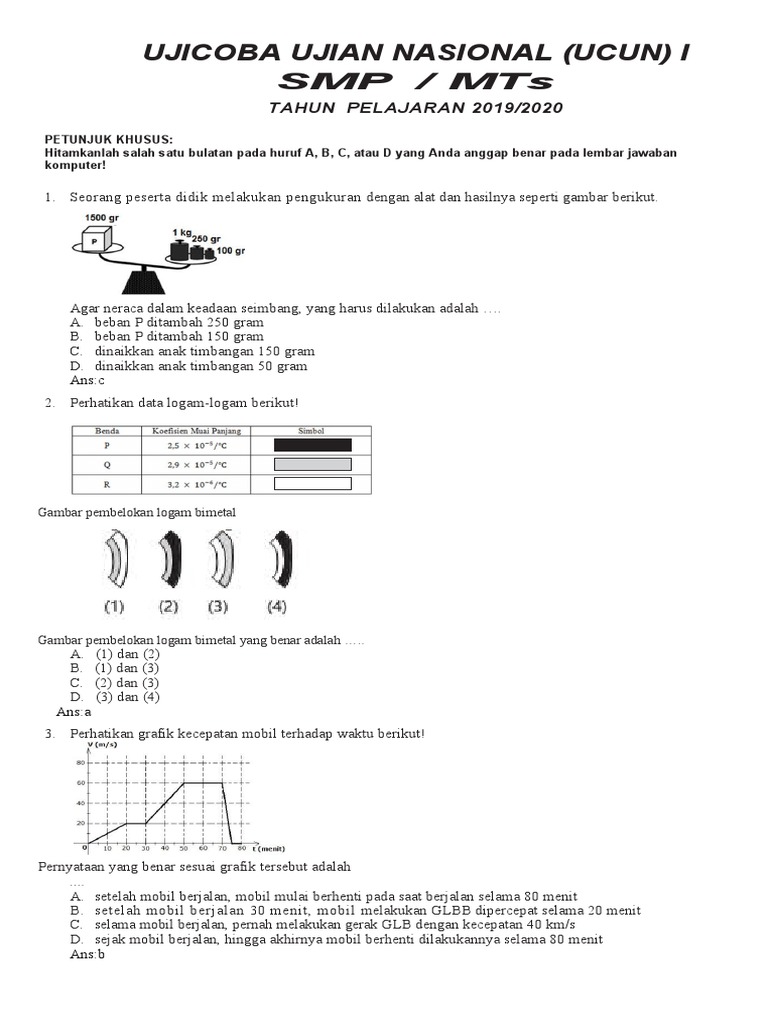 UCUN IPA-P1A - 2020-Dikonversi - REVISI | PDF