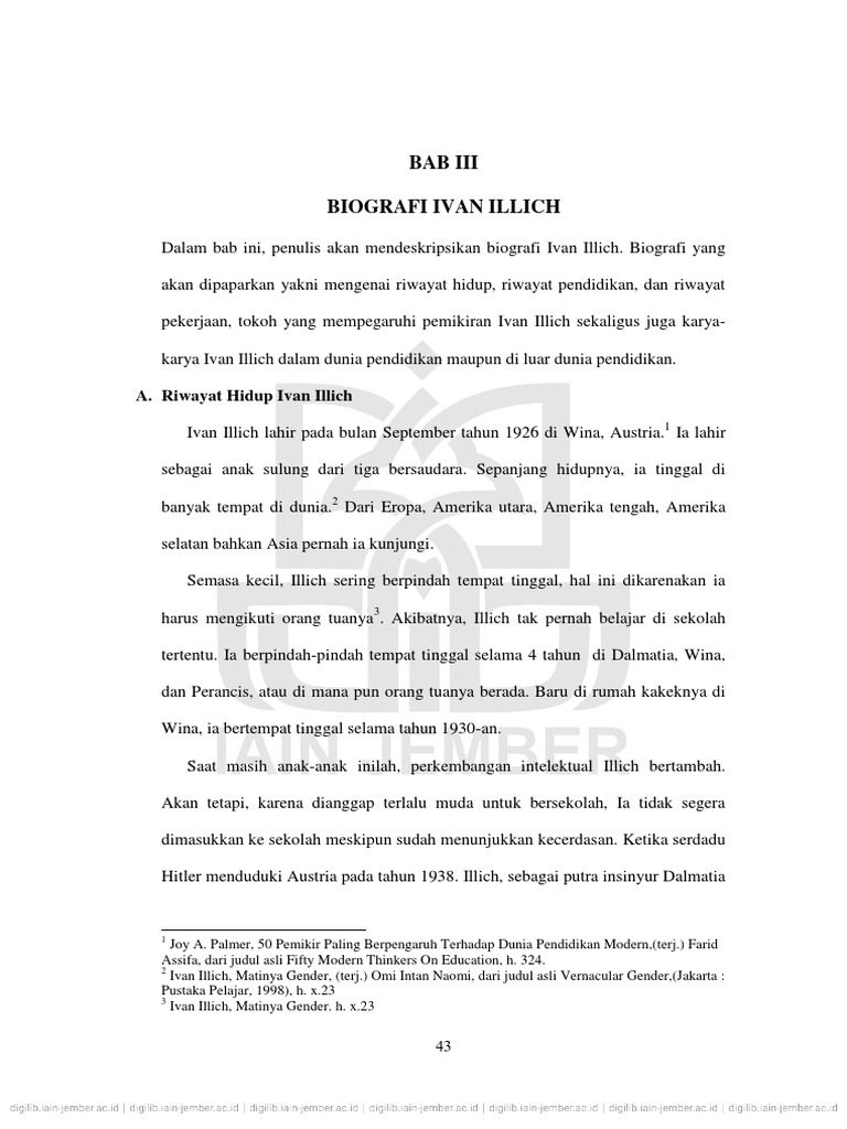 Biografi Ivan Illich | PDF