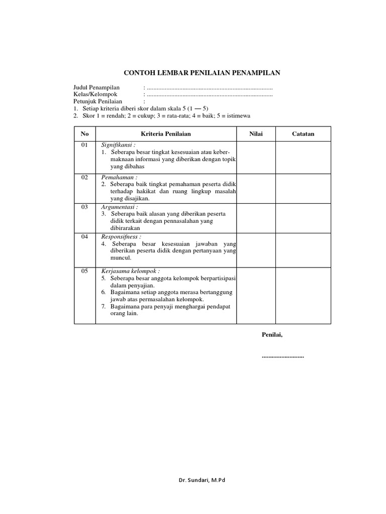 Contoh Format Portofolio PDF | PDF