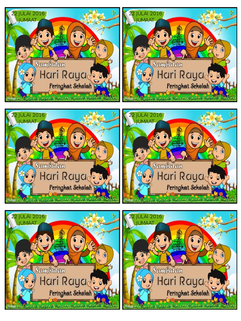 Banner Sambutan Raya Peringkat Sekolah | PDF