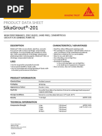 Method of Statement For Sika Grout-215 | PDF | Concrete | Water