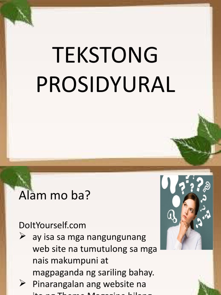Tekstong Prosidyural | PDF