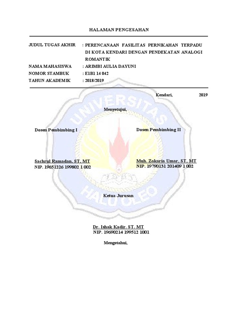 Halaman Pengesahan | PDF