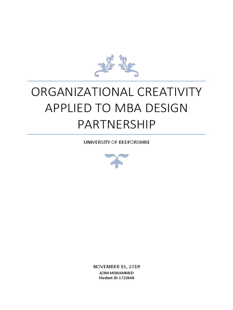 ORGANIZATIONAL CREATIVITY UPDATED Version 2 | PDF | Creativity | Motivation