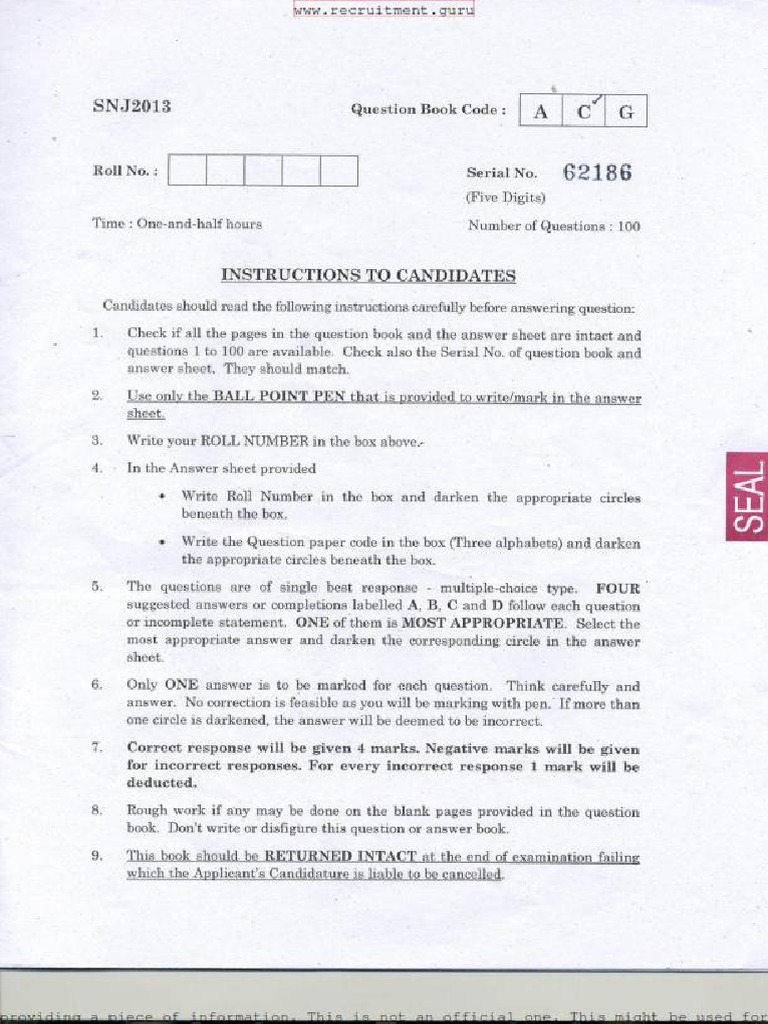 Staff Nurse 2 Paper | PDF