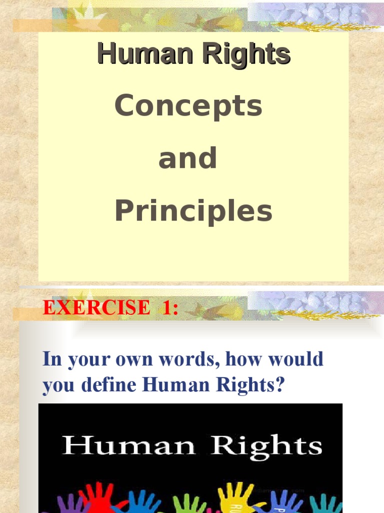 HR Concepts & Priciples Edited | PDF | Human Rights | Liberty