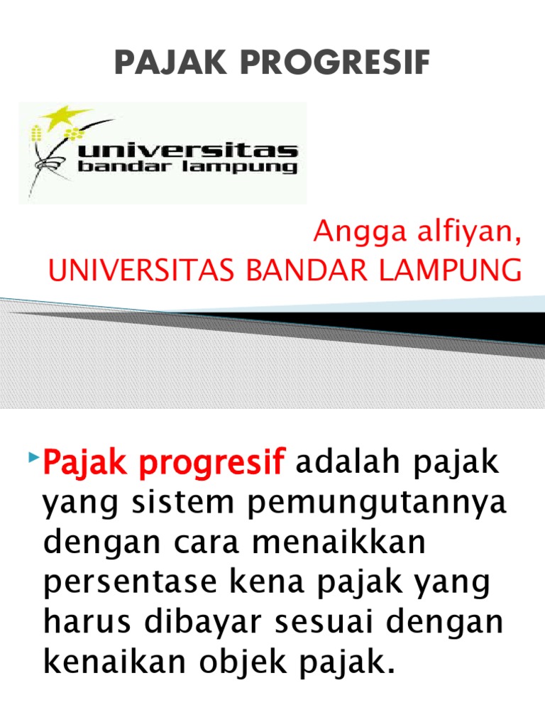 Pajak Progresif | PDF