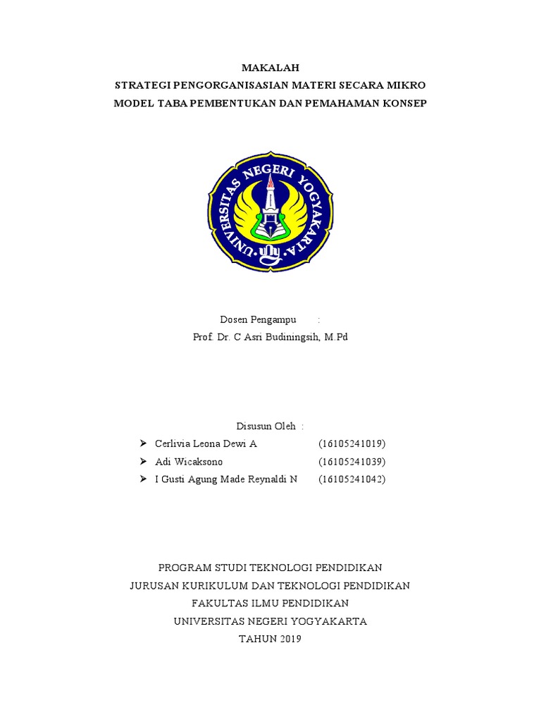 MAKALAH Strategi Pengorganisasian Materi-3 | PDF