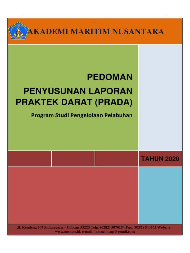 Pedoman Laporan Praktek Darat | PDF