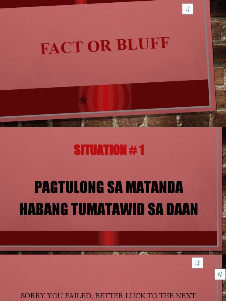 Fact or Bluff | PDF