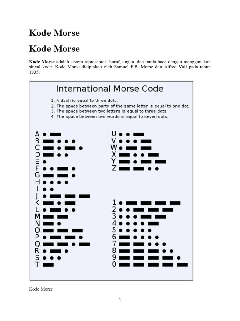 Kode Morse | PDF