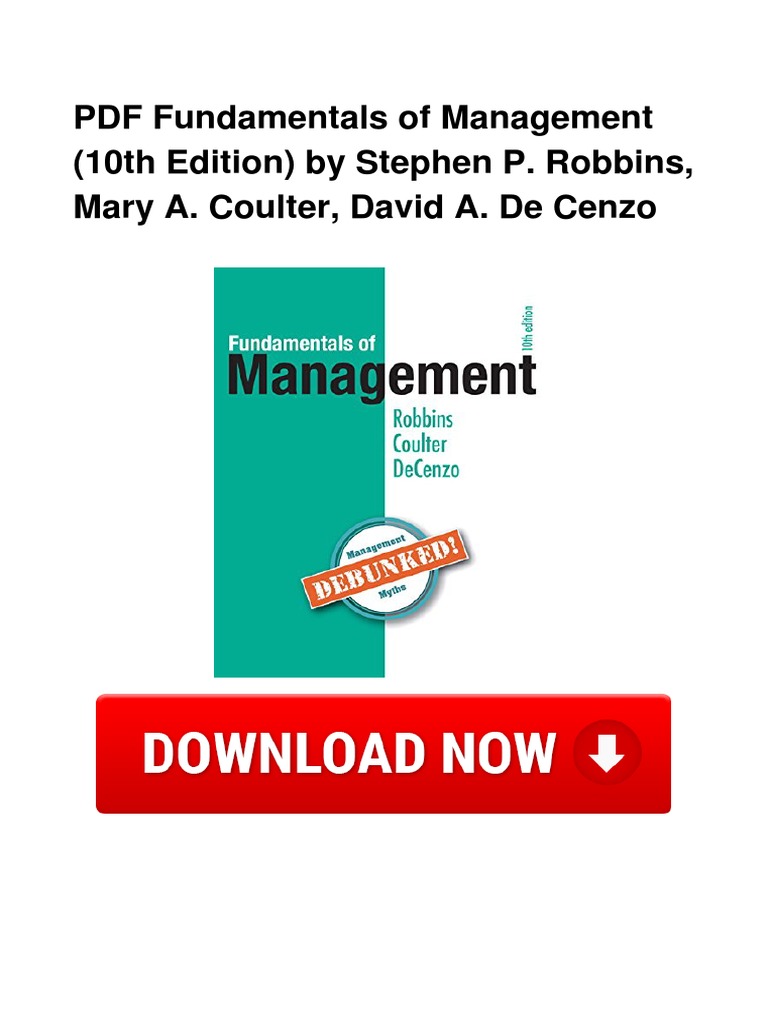 Fundamentals of Management 10th Edition PDF | PDF