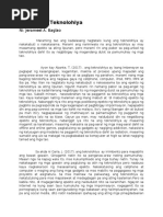 Epekto NG Makabagong Teknolohiya Sa Wika at Kultura Na Nararanasan NG Mga Mag Aaral... | PDF
