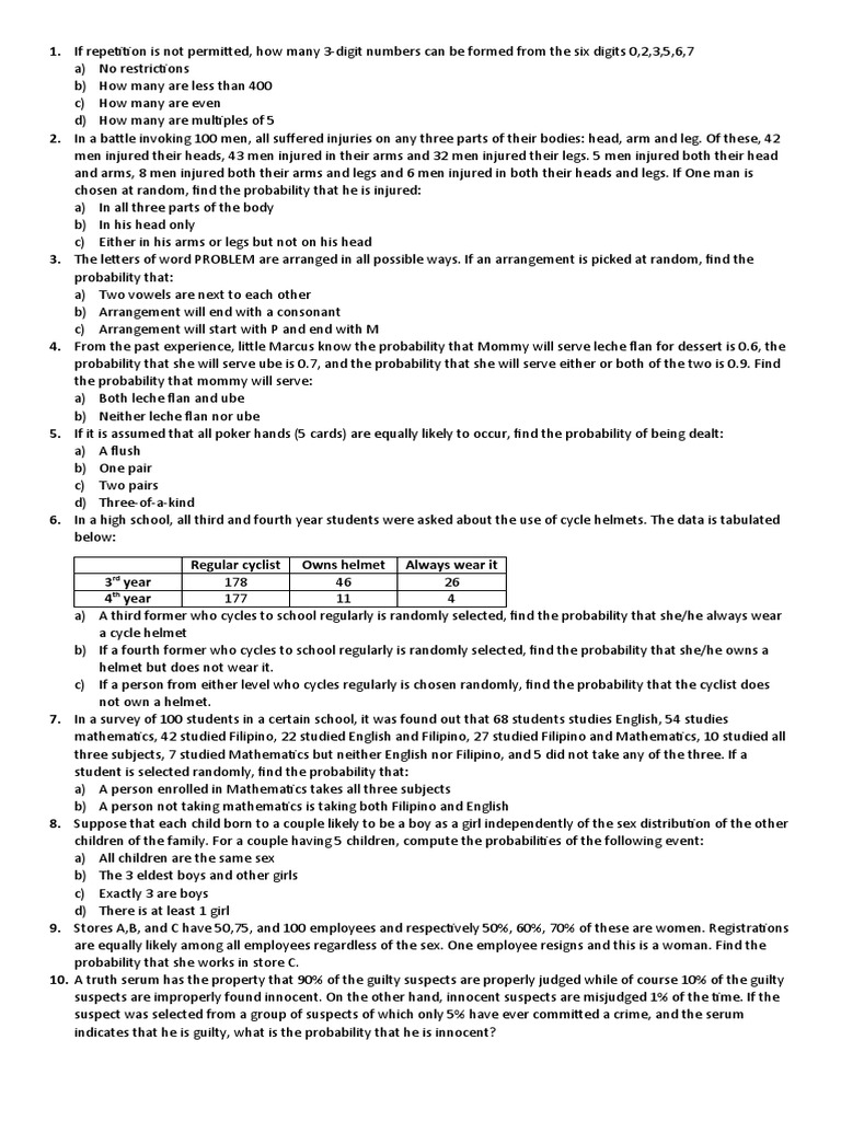 Eda Prob Set 1 Questions | PDF | Teaching Mathematics