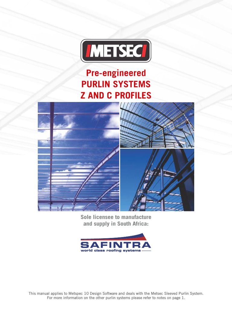 Metsec Purlins PDF | PDF