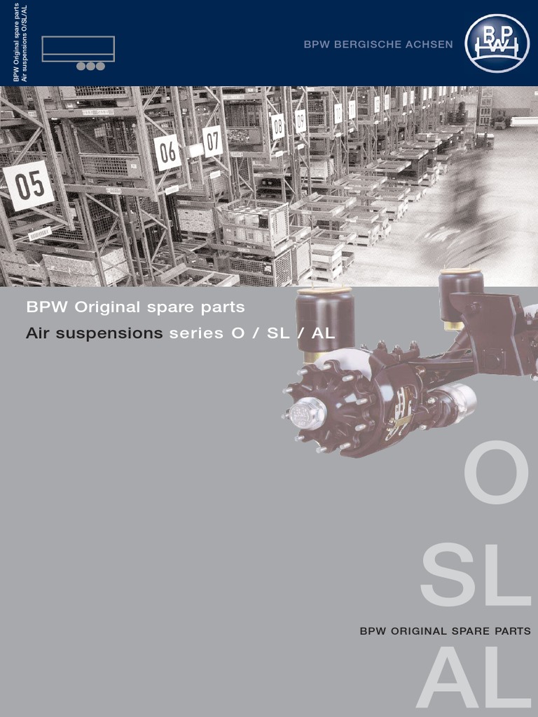 BPW Air Suspension Parts Catalogue | PDF | Wheel | Vehicle Parts