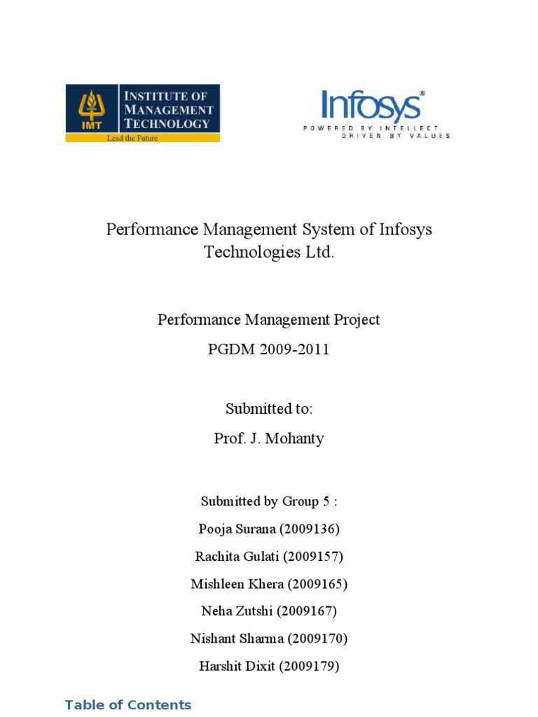 Infosys Performance Management System | PDF | Competence (Human ...