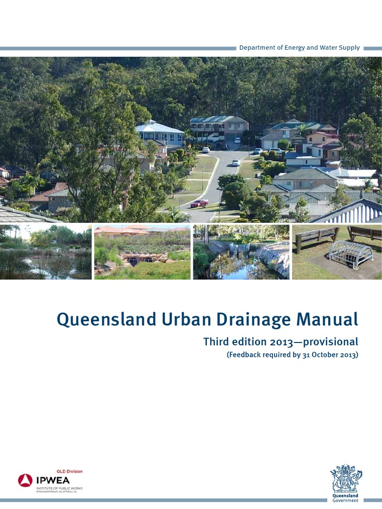Queensland Urban Drainage Manual | PDF | Stormwater | Flood