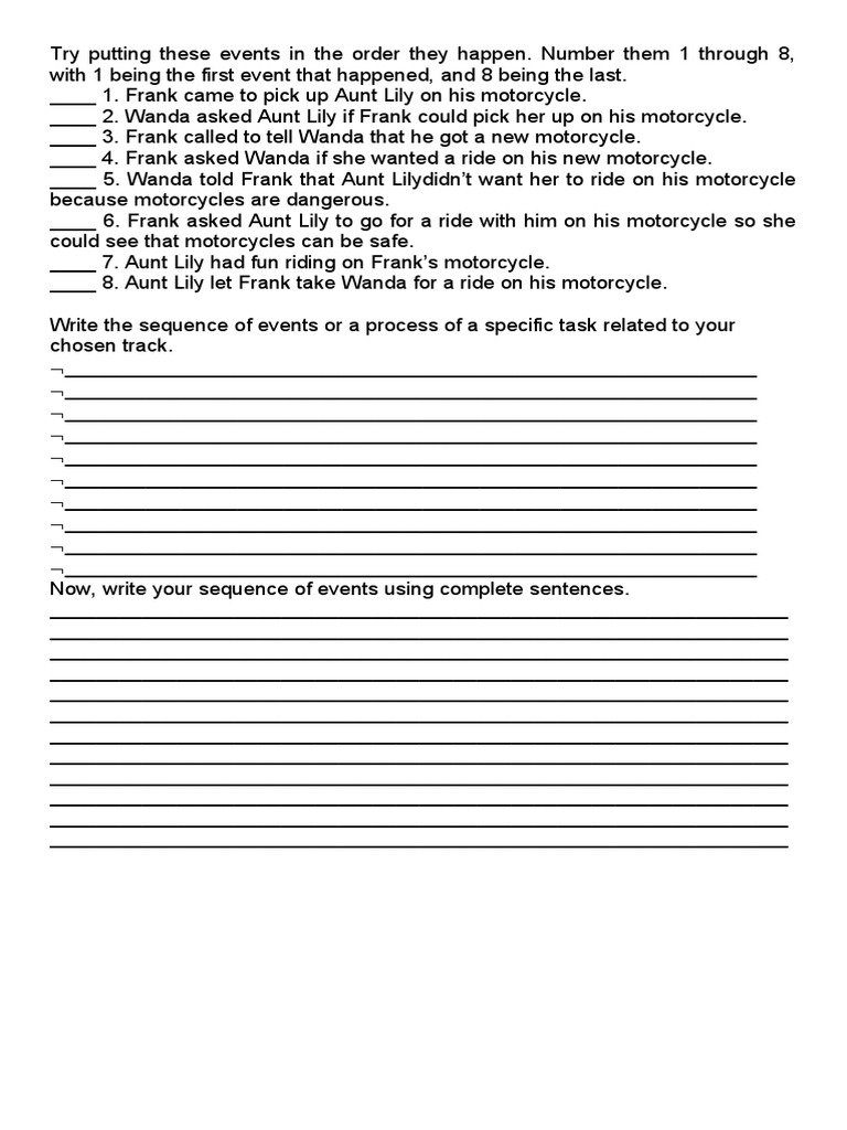 chronological order 2