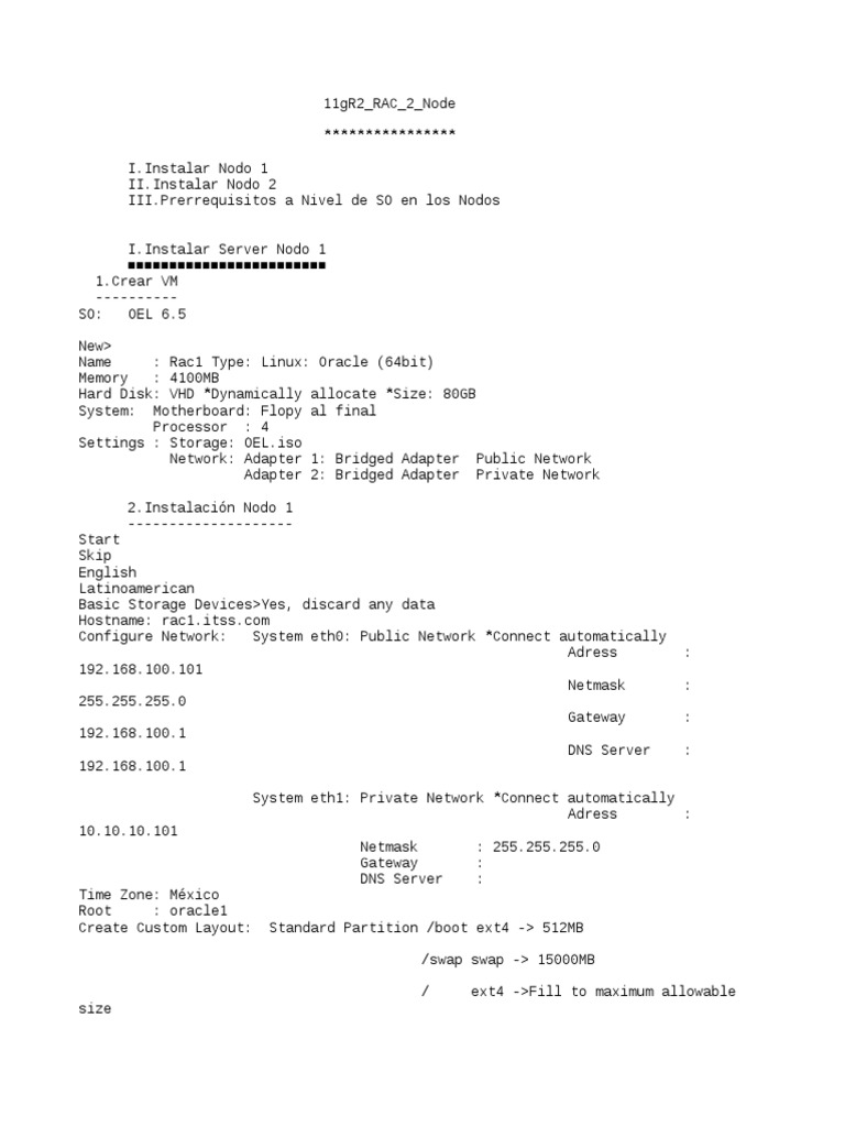 11gR2 RAC 2 Node | PDF | Secure Shell | Booting