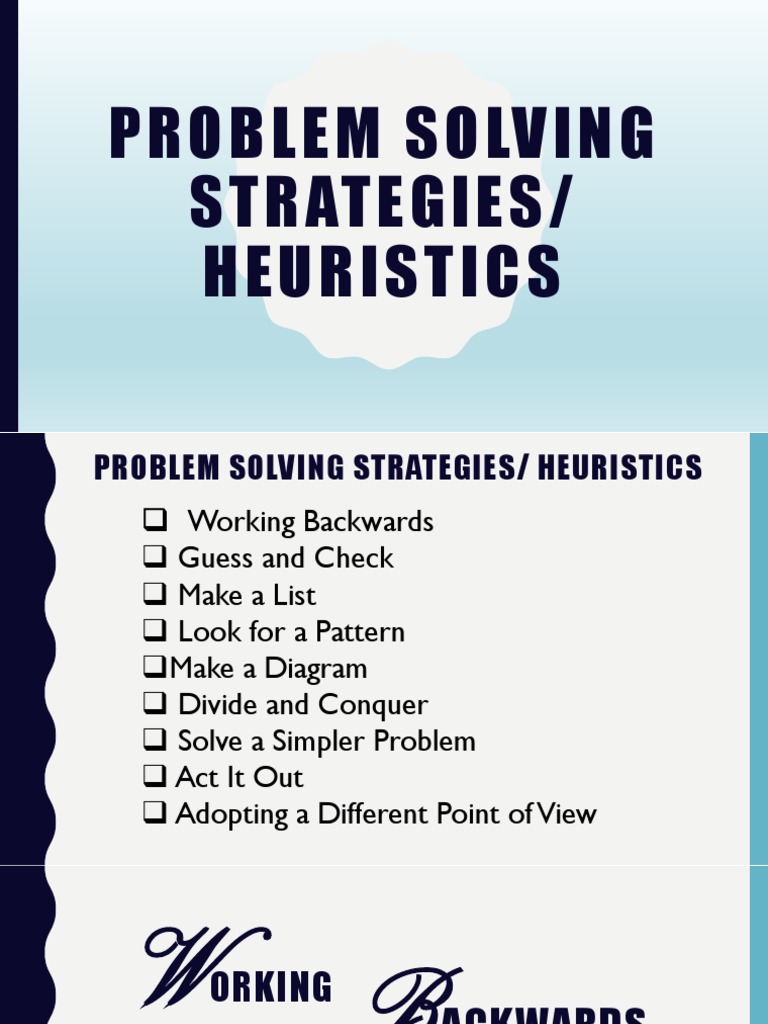 Problem Solving Strategies and Examples | PDF | Tournament | Cakes
